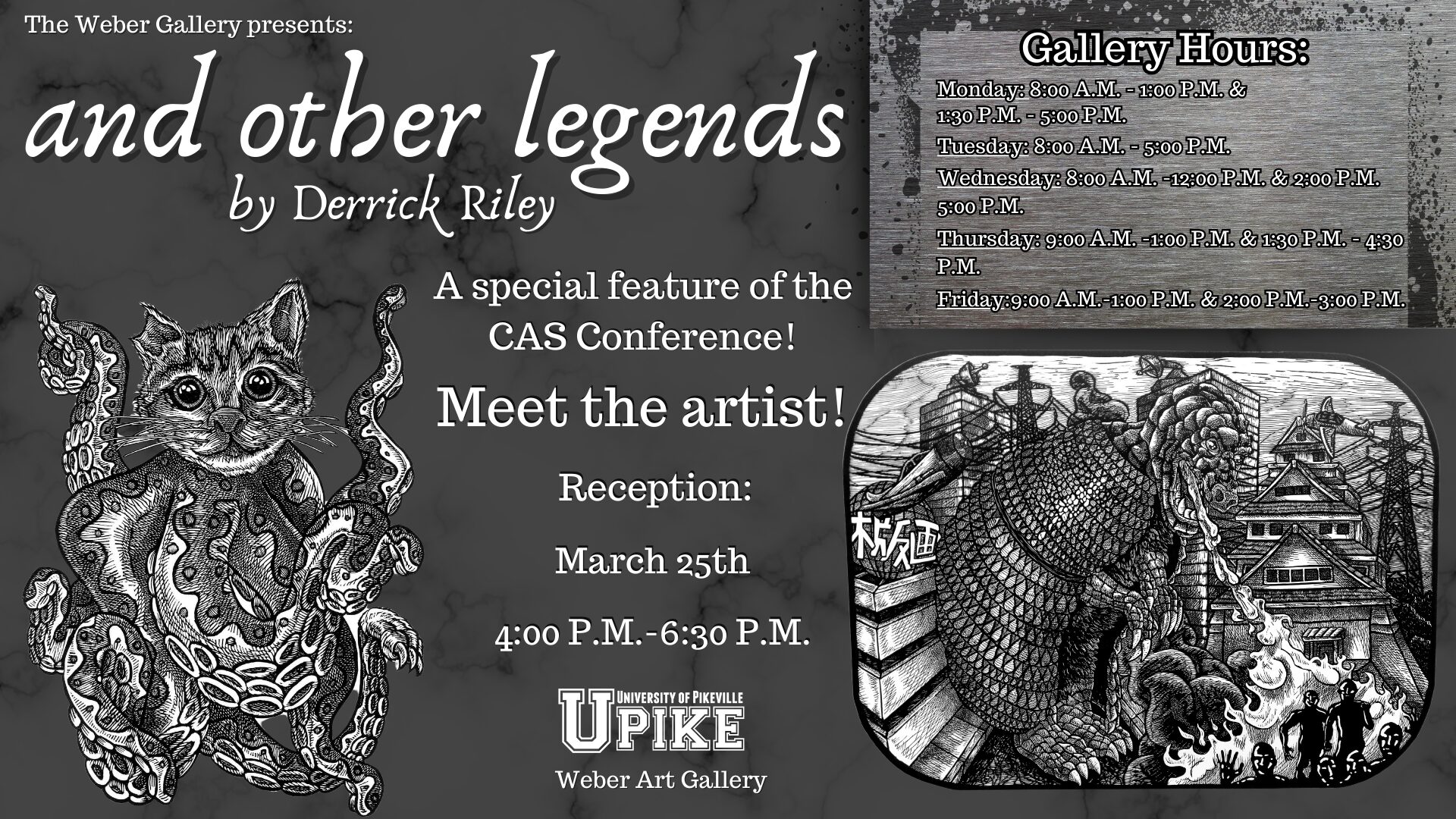 "and other legends" Exhibition and Reception - Derrick Riley | UPIKE